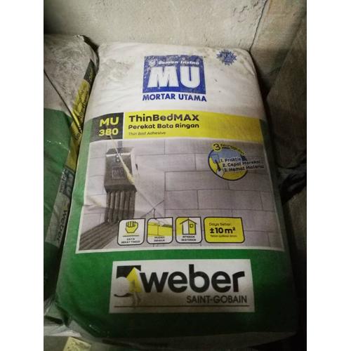 Jual MU 380 PEREKAT BATA RINGAN / HEBEL THIN BED MAX 40 KG - Jakarta ...