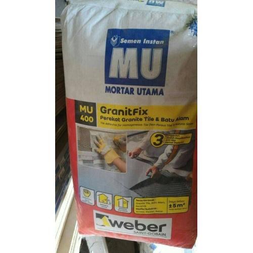 Jual MU 400 SEMEN MORTAR UTAMA PEREKAT KERAMIK GRANIT BATU ALAM ...