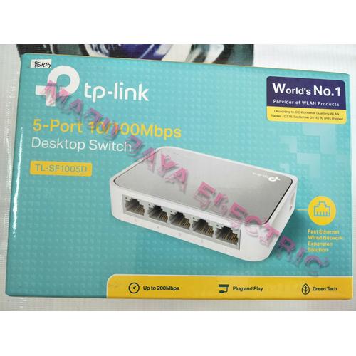 Jual Desktop Switch Hub TP-Link 5 port TL- SF1005D 10/100 Mbps LAN ...