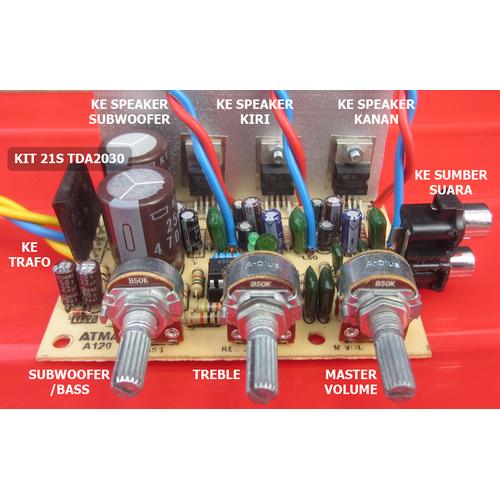Jual Kit power amplifier 21s tda2030 / 2.1 sistem - Kab. Karanganyar - AtmaSoloofficial | Tokopedia