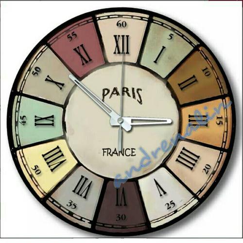Jual Jam Unik / Jam Dinding Symbol Motif Texture Kayu - Vintage Unik ...