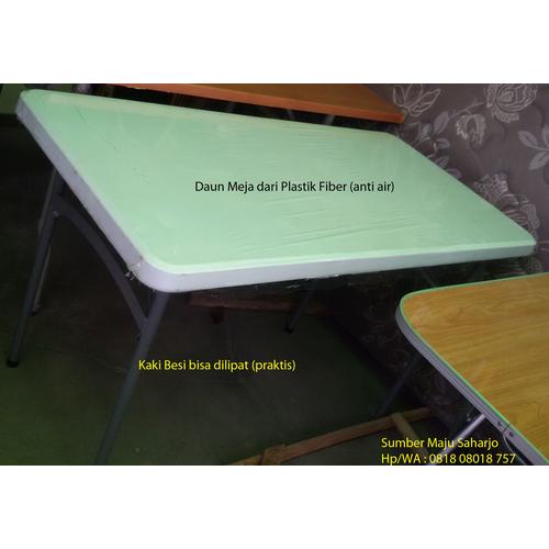 Jual Meja Lipat Plastik Fiber OUTDOOR 120x60cm Kafe Kantin Resto Makan ...