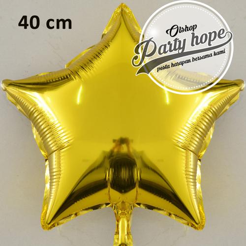 Jual Balon bintang gold / Balon star gold / balon foil star - Jakarta ...