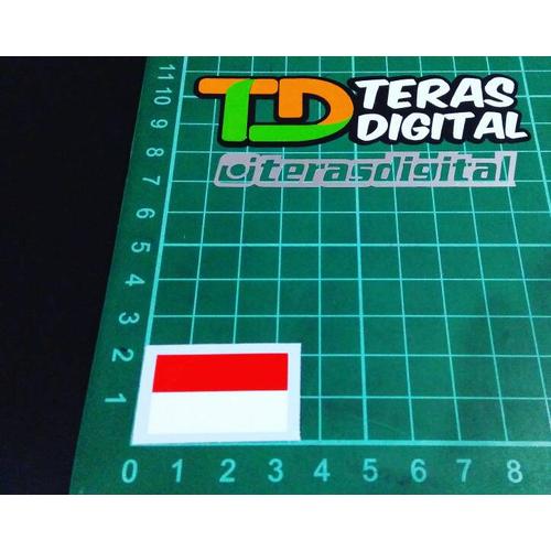 Promo Cutting Sticker bendera merah putih kecil 3cm - 4X2.5CM - Kota ...