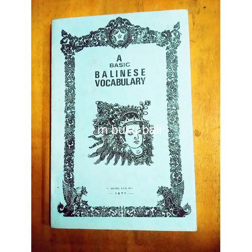 Jual A Basic Balinese Vocabulary - buku bali hindu - Kab. Tabanan - m ...