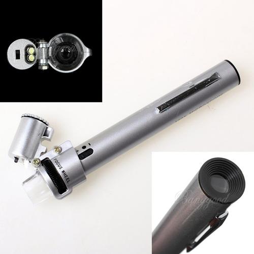 Jual Portable Pocket Jewelry Zoom 100X Microscope Loupe Magnifier Pen ...