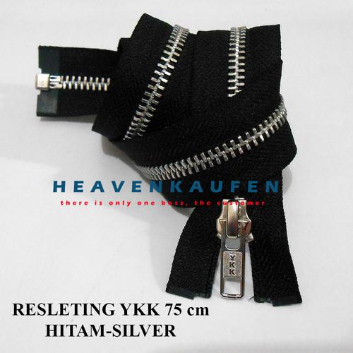Jual Resleting Zipper Jaket YKK Gigi Besi 75 cm Hitam Silver - Kota Malang - Heaven Kaufen ...