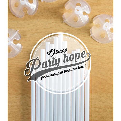 Promo Tangkai balon / gagang balon latex / stik balon latex/ pegangan ...