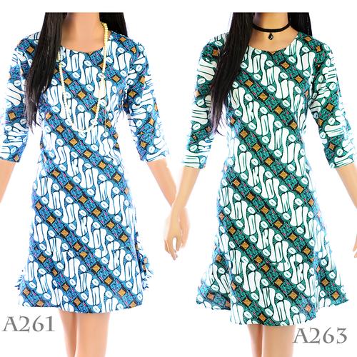 Jual Terusan Dress Batik A261A263 - Jakarta Utara - dua melati | Tokopedia