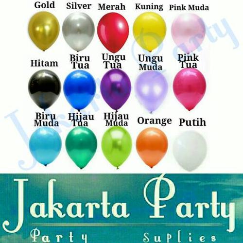 Promo Balon Metalic 12 Inch - Merah - Jakarta Utara - Jakarta Party ...