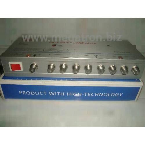 Jual Penguat Sinyal TV - CATV Booster indoor + splitter 8 output ...