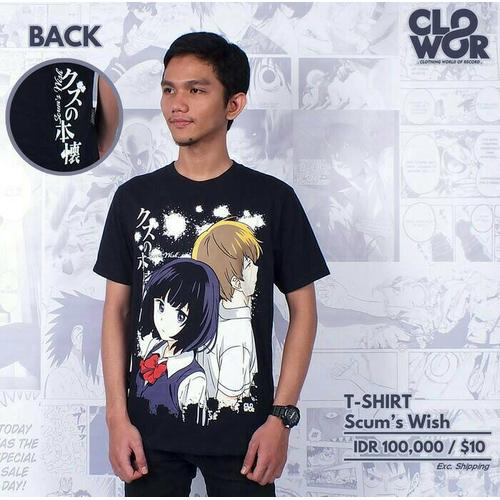 Jual Kaos/Baju/Tshirt Mugi Kuzu No Honkai Anime/Manga Scums Wish Hanabi ...