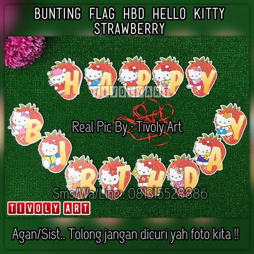 Jual Bunting Flag HBD Hello Kitty - Jakarta Barat - TIVOLY ART | Tokopedia