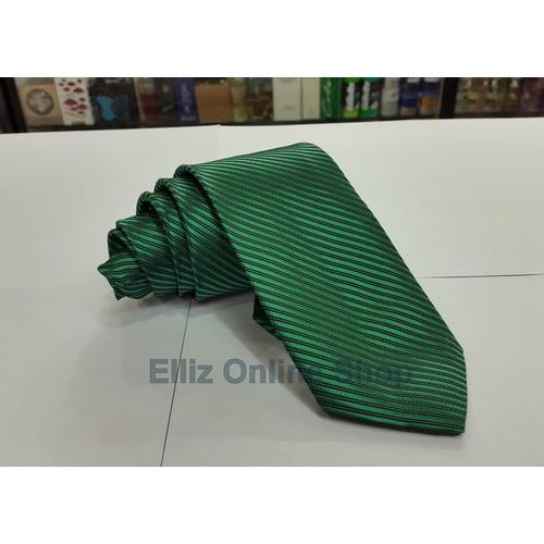 Jual Dasi Panjang Pria Motif Salur Hijau - Lebar 3 inch (7,5 - 8cm ...