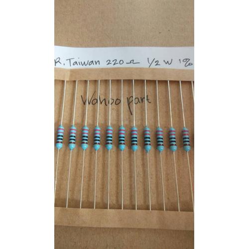 Jual Resistor taiwan 220 ohm metal film 1/2 watt 1% - Kab. Bogor - wahoo part | Tokopedia
