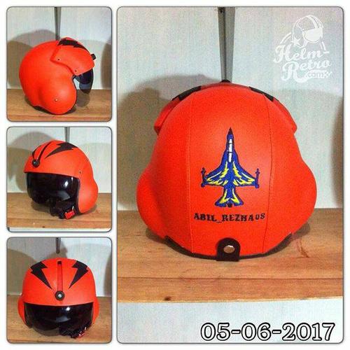 Jual Helm Pilot Custom - Kota Surakarta - Helm Retro Custom | Tokopedia