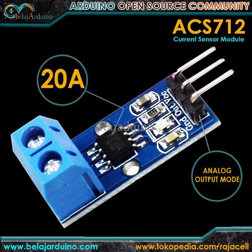 Jual ACS712 Current Sensor 20A Current Sensor Arus for Arduino - Kota ...