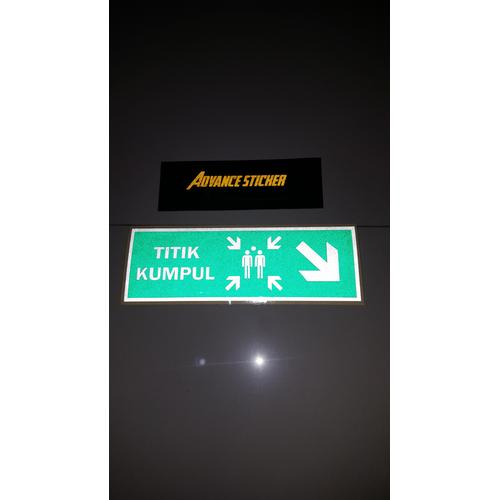 Jual (stiker) sticker sign titik kumpul 2 warna - Kab. Sidoarjo ...