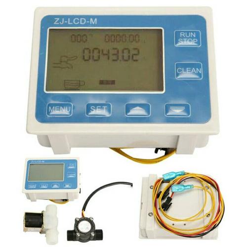 Jual Water Flow Control LCD display Meter + Flow Sensor + Solenoid ...