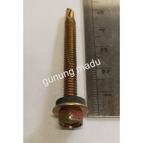 Jual SKRUP ROOFING 5 CM / SEKRUP HOLO BESI BAJA KUNING 5CM KARET ...