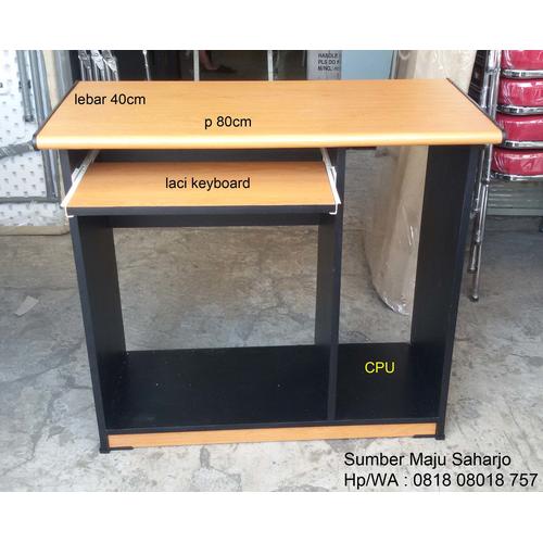 Jual Meja Komputer Lab Sekolah Kerja Kantor Kecil SMS-80cm MURAH GROSIR ...