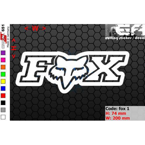 Jual ea cutting sticker / decal Code: fox 1 ( sponsor logo ) - Jakarta Timur - ea sticker ...