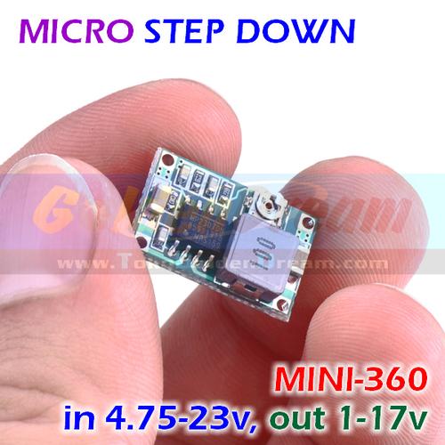 Jual Micro Step Down Super Mini 360 MP2307 DC Buck Regulator LM2596 ...