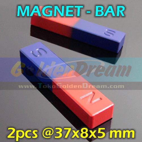Jual Magnet Bar Batang 37x8x5mm Persegi Edukasi Lab Sekolah Praktikum ...