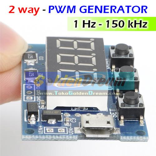 Jual 2 Way PWM Generator Wave Signal Pulse Frequency Duty Cycle Stepper ...
