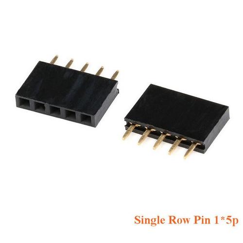 Jual Header Female 1X5 Pin p 5p 2.54mm single Row lurus 1x5p 1 x 5 pcb ...