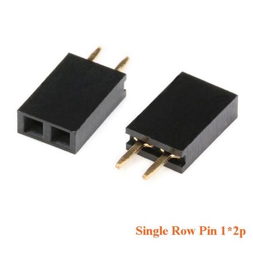 Jual Header Female 1X2 Pin p 2p 2.54mm single Row lurus 1x2p 1 x 2 pcb ...