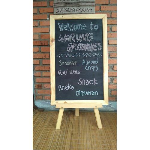 Jual Papan Tulis Kapur Papan Menu Cafe Chalkboard Menu - Natural Kayu ...