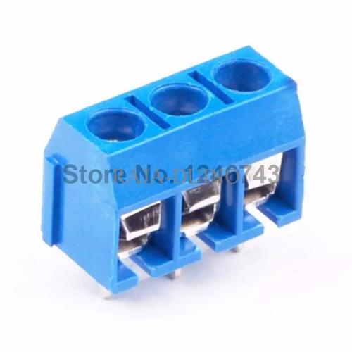 Jual Terminal Block Biru 3pin Screw Connector pitch 5.0mm 250V 16A ...