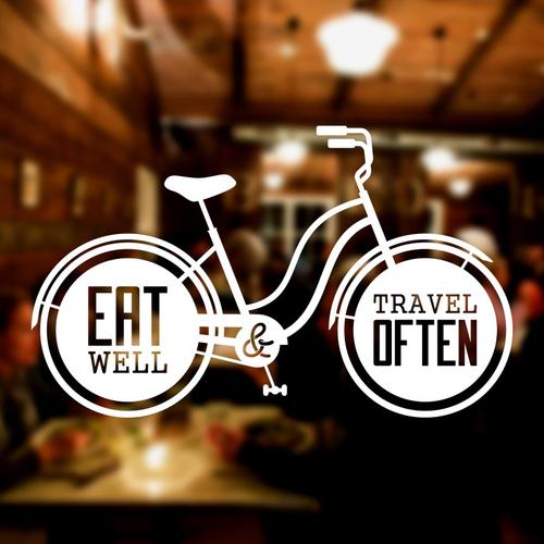 Jual Wall Stiker Eat Well Travel Ruang Rumah Makan Cafe Dinding Kaca ...