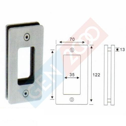 Jual Handel Sliding Kotak Pintu Kaca Rectangle Glass Door Handle ...