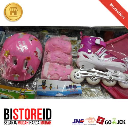 Jual Sepatu Roda Power + Dekker Pengaman Set dengan HELM Sepatu Roda ...