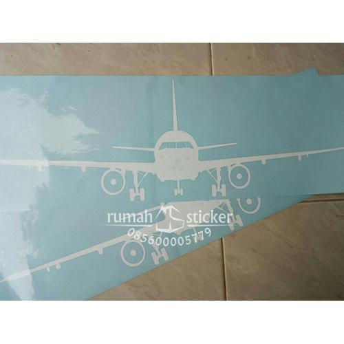 Jual sticker decal plane atau pesawat untuk kaca belakang mobil - Kab ...