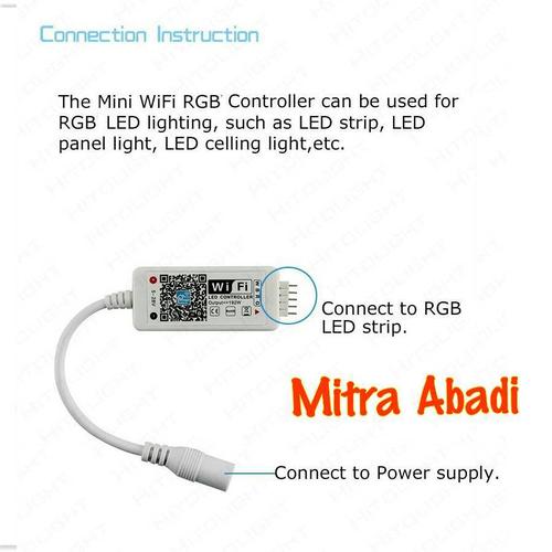 Jual LED Controller RGB MINI WIFI DC 5-28V Jack Adaptor - Jakarta Barat ...