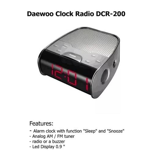 Jual DAEWOO DCR-200 Digital Clock Radio - Kota Tangerang Selatan ...