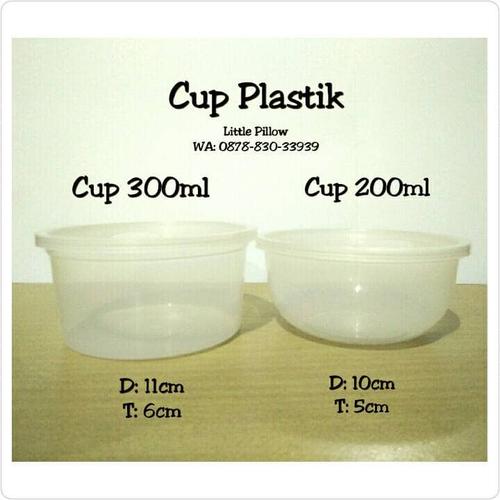 Jual Cup Plastik 300ml/Cup Puding/Cup Snack/Mangkok Plastik - Jakarta ...