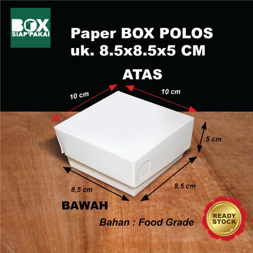 Jual DUS SNACK POLOS uk. 8.5 x 8.5 x 5CM - Jakarta Barat - BOX SIAP ...