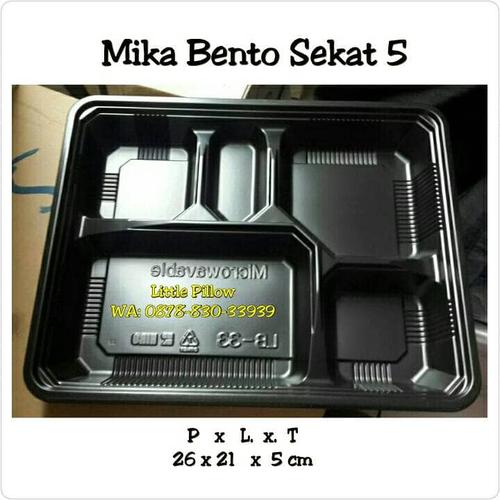 Jual Mika Bento 5 Sekat/Box Bento/Lunch Box/Tempat Makanan/Food ...