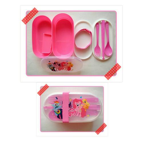 Jual Tempat makan lunch box roti bekal anak karakter kuda poni little ...