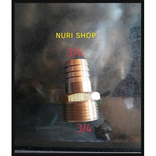 Jual Neple Selang/ Nepel/ Sambungan Selang Kuningan 3/4 x 3/4 - Kota ...