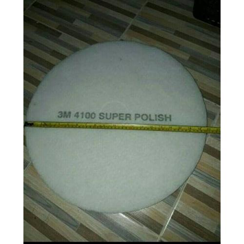 Jual alat cleaning buffing pad merk 3M ukuran 17" warna putih - Kota ...