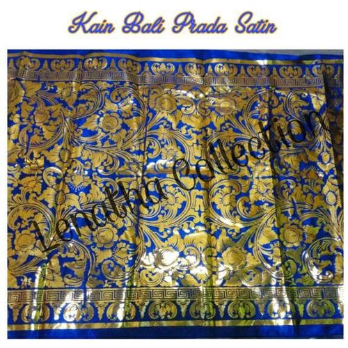 Jual Kain Bali Prada Satin Biru Pakaian Adat Bali Tari Bali Lenatha ...