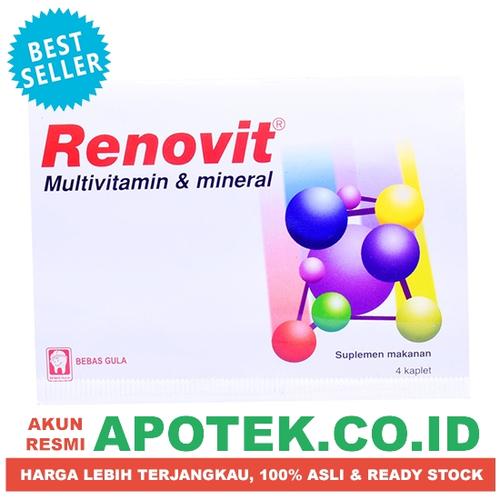Jual Renovit Strip - Obat Multivitamin, Mineral, Daya Tahan Tubuh - Kab ...