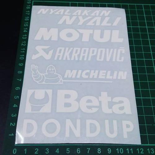 Promo Cutting Sticker Sponsor Suzuki nyalakan nyali motul akrapovic ...