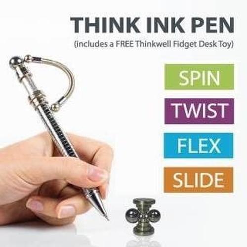 Jual Metal Hand Fidget Pen Toys - Pena Magnet Anti Stress - Think Ink ...