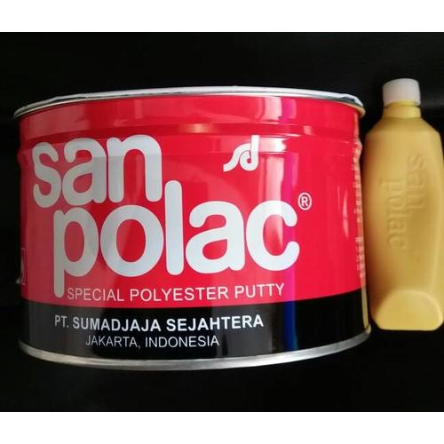 Jual sanpolac kg / san polac special polyester putty kemasan 1kg ...